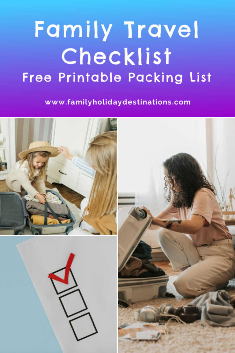 Family Travel Checklist: Free Printable Packing List